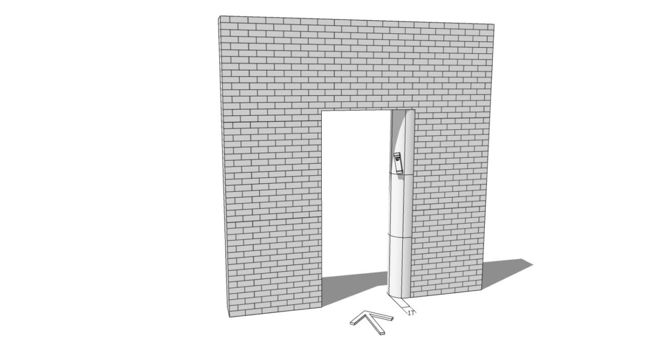 Curved Post - Mezuzah Maven